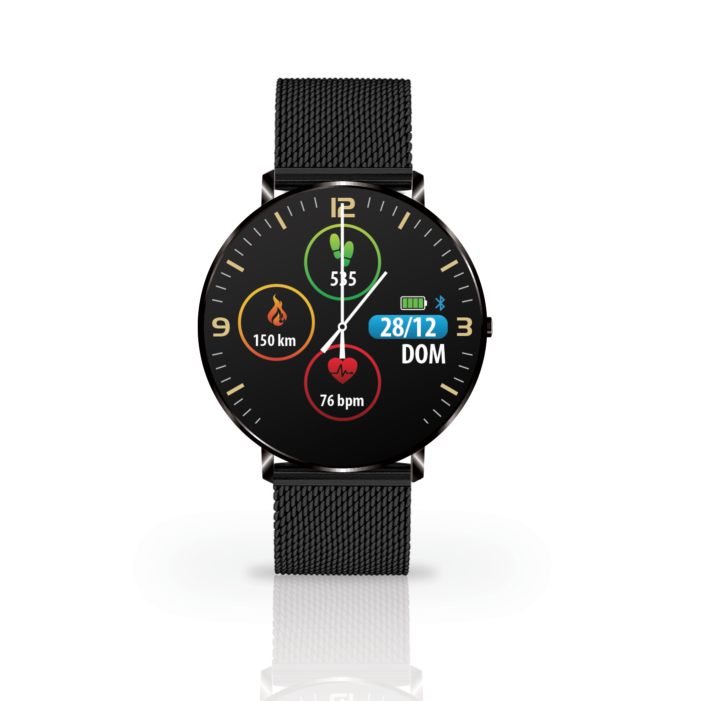 TECHMADE TM-KOSMOS-METB MAGNETIC BLACK BELT - SMARTWATCH - Techmade © B2B